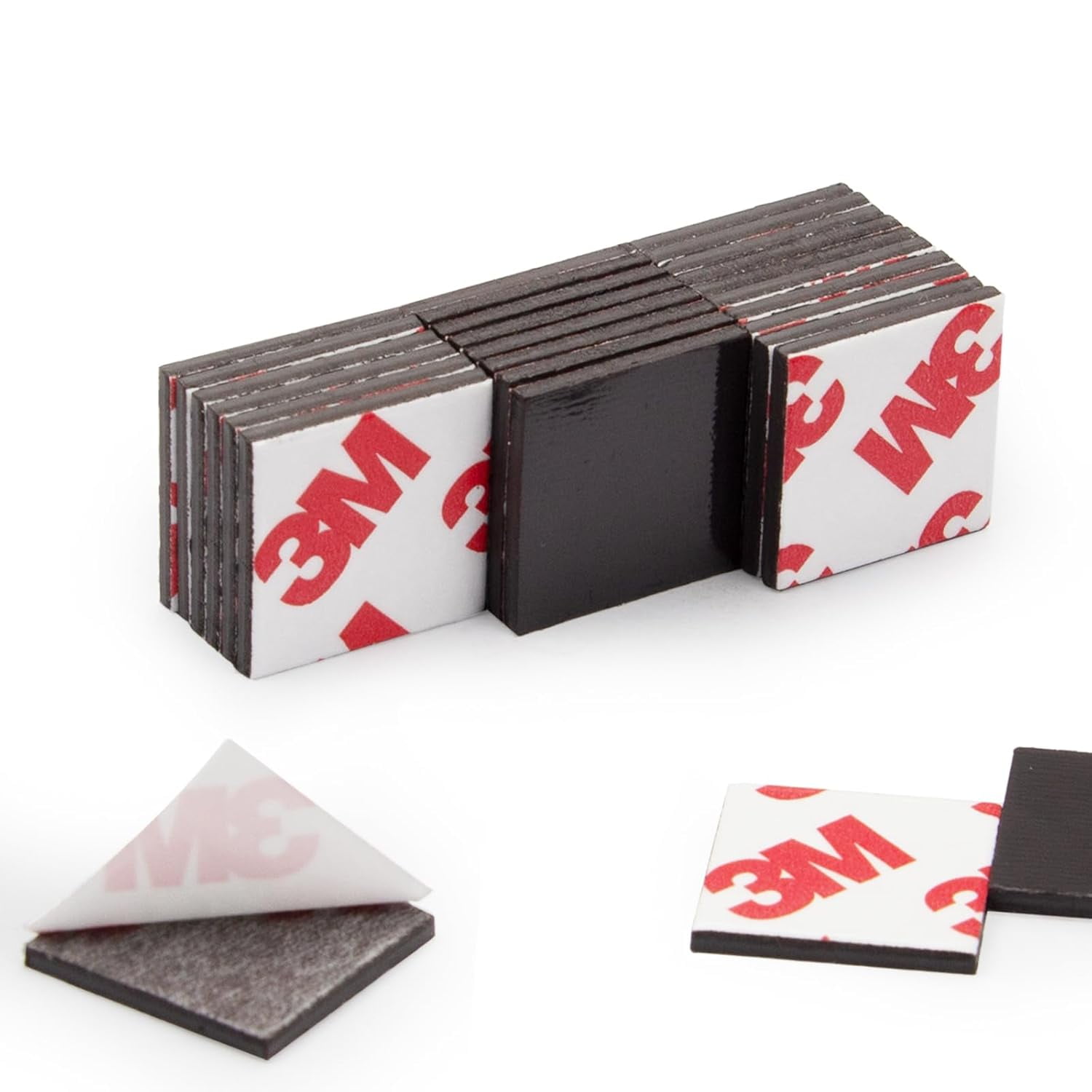 Magnetic Squares with 3M Adhesive Backing(96 PCS Each 3/4" x 3/4"),Self ...