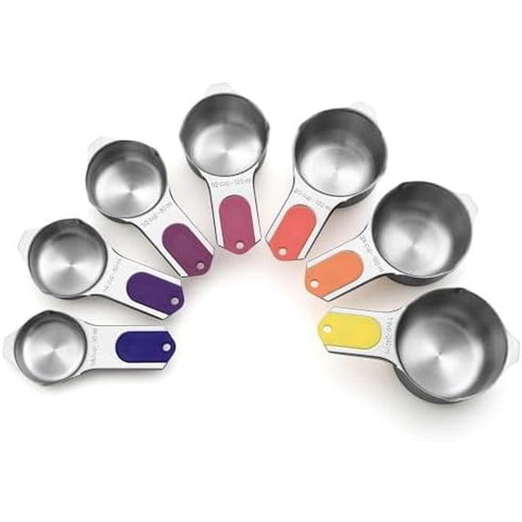 Magnetic Stainless Steel Measuring Cups, Patented, Kitchen Tools with ...