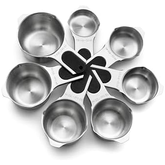 Magnetic Stainless Steel Measuring Cups, Patented, Kitchen Tools with ...