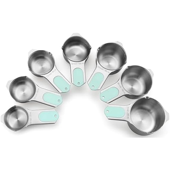 Magnetic Stainless Steel Measuring Cups, Patented, Kitchen Tools with ...