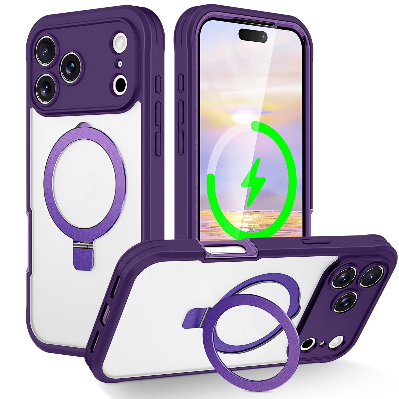 Magnetic Stand for iPhone 17 Pro Case [Compatible with Magsafe] [Built ...