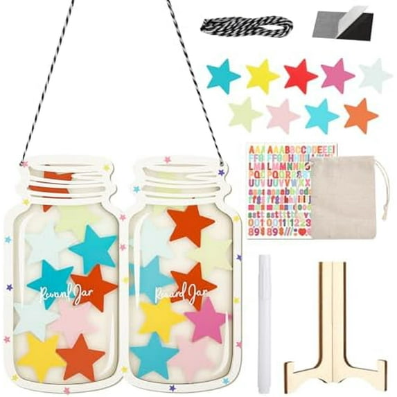 Magnetic Star Reward Jar, Personalized Star Reward Jars for Classroom ...