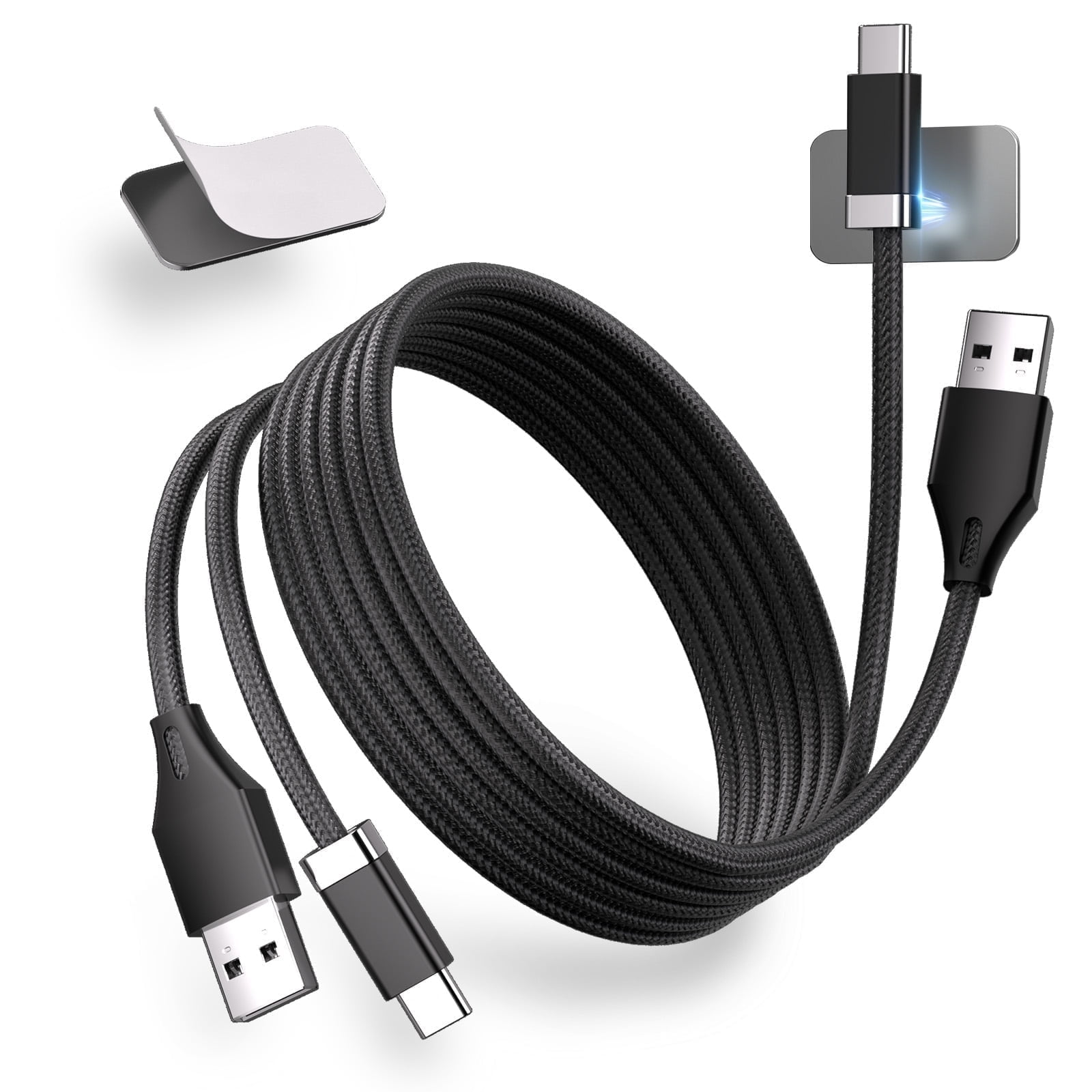Magtame USB A to USB C Cable with Cord Holder 2Pack (3.3FT and 5FT ...