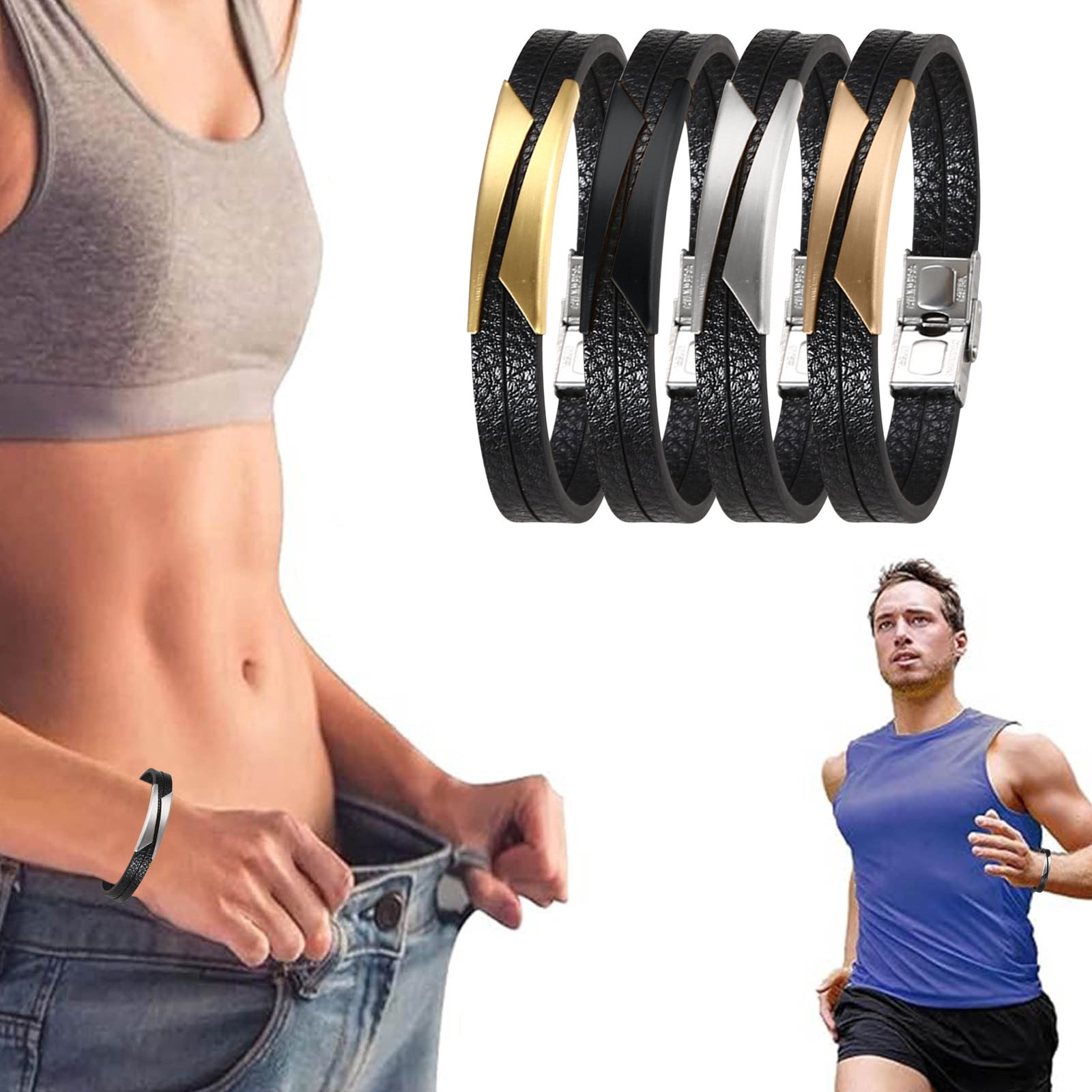 Magnetic Steel Energy Bracelet for Men and Women | Negative Ion Therapy ...