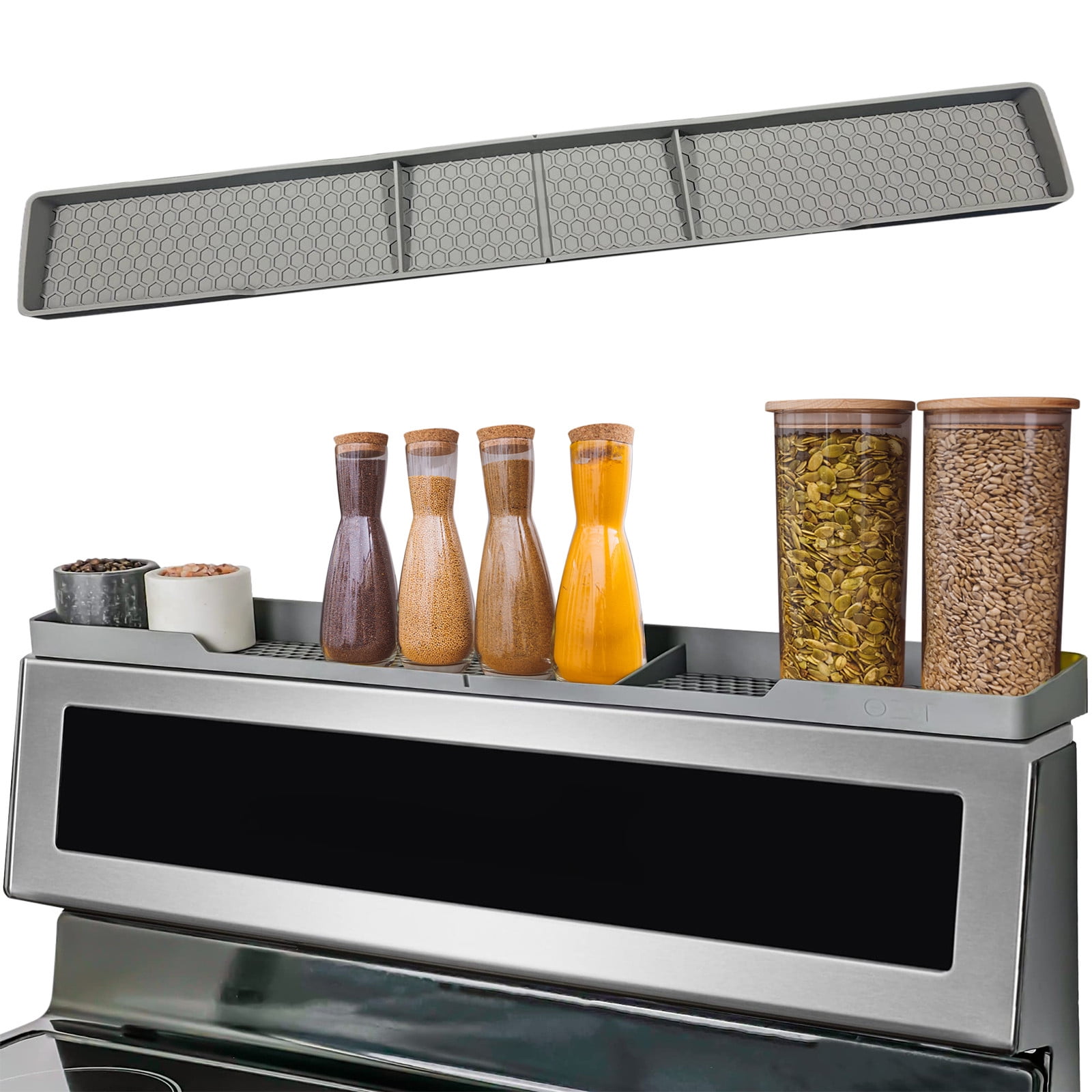Magnetic Stove Shelf, Kadlawus Magnetic Stove Shelf, Over Stove Spice ...