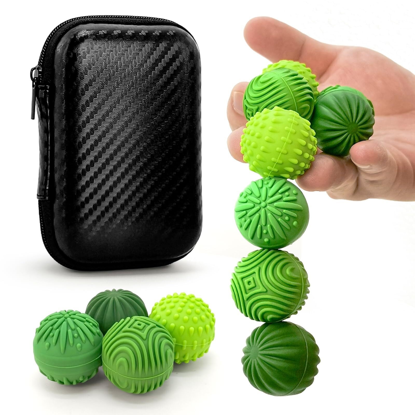 Magnetic Stress Fidget Balls for Adults Teens 8pcs Sensory Magnetic Silicone Balls Desk Toy for ...