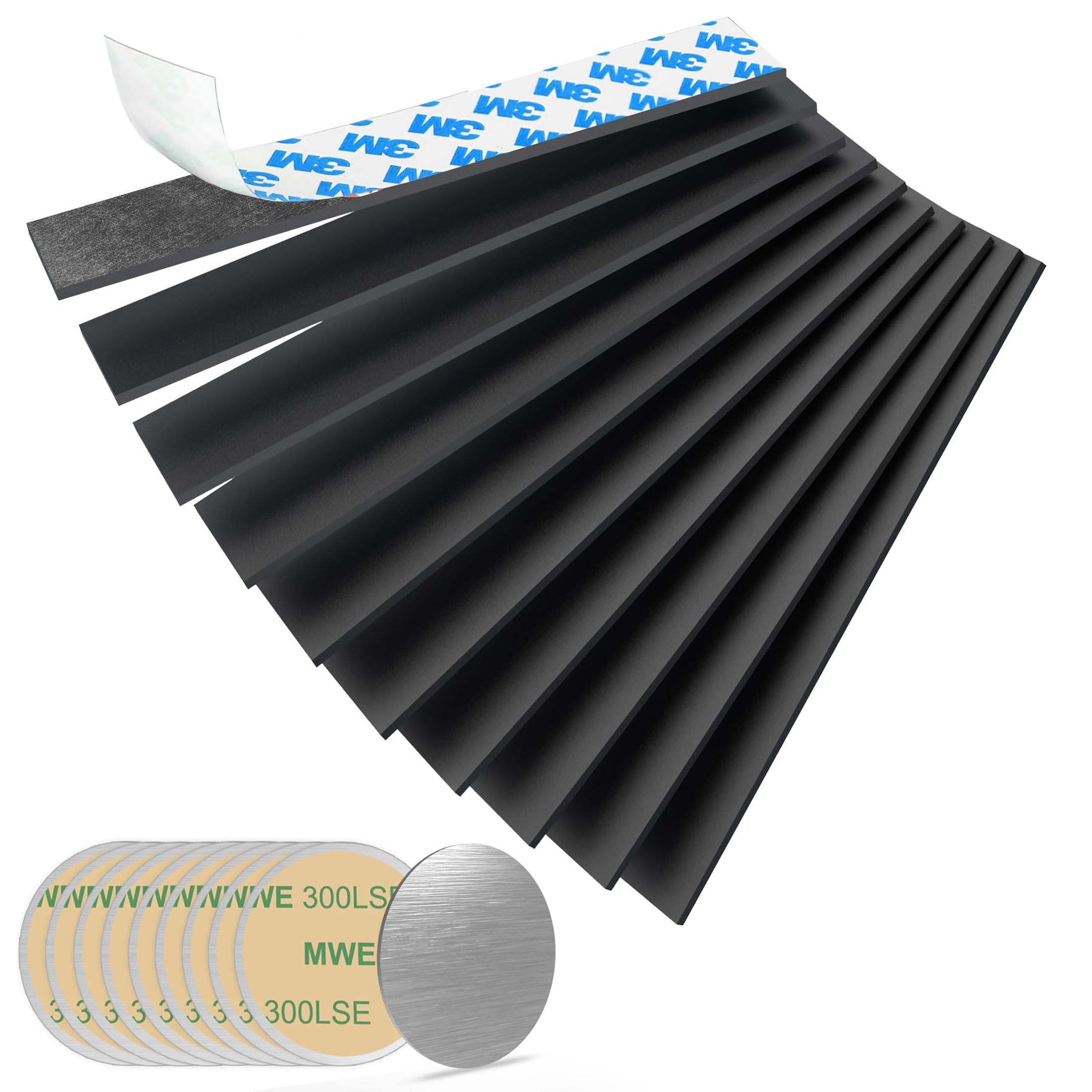 Magnetic Strips with Adhesive Backing Magnet - Heavy Duty Sticky Magnet ...