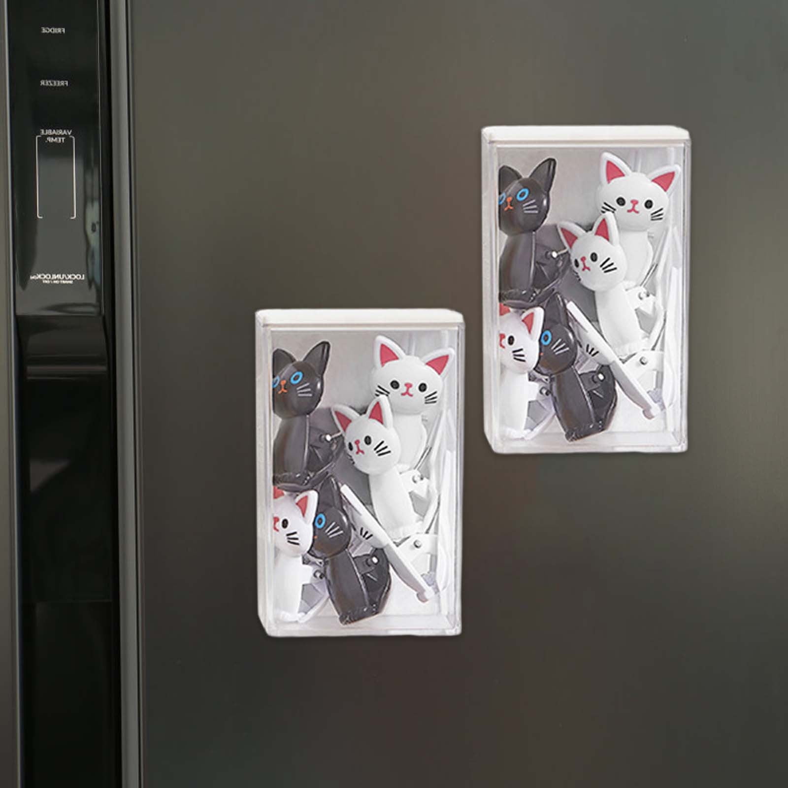 Magnetic Suction Flip Storage Box, Refrigerator Sticker Wall Storage ...