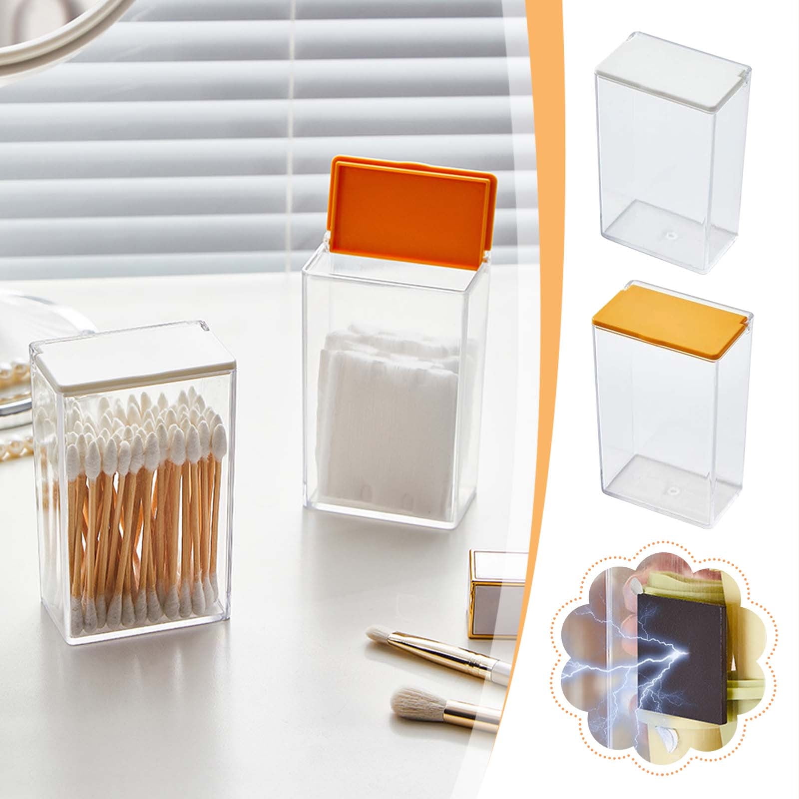 Magnetic Suction Flip Storage Box - Refrigerator Wall Mount Organizer ...