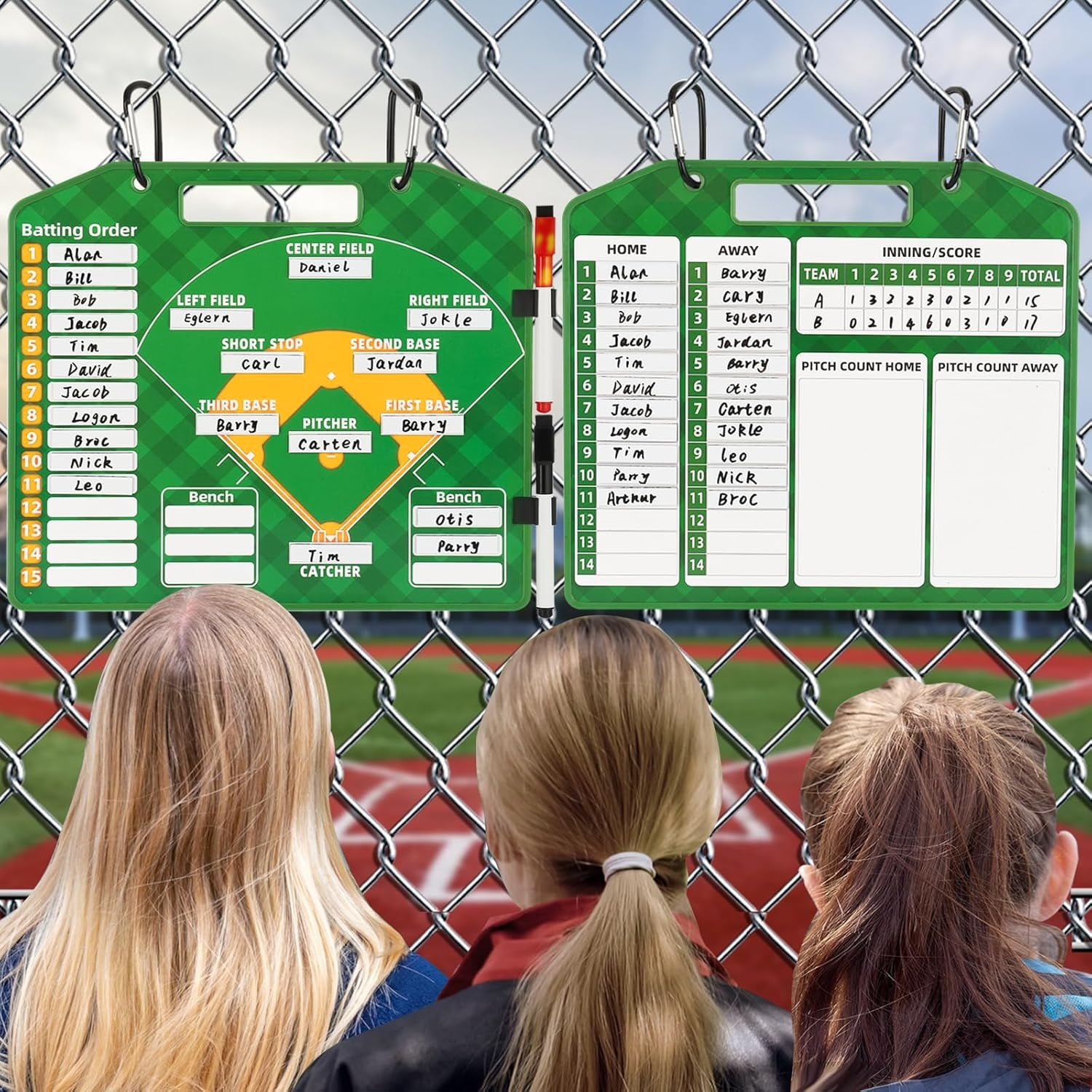 Magnetic Tactical Coaching Board For Baseball - Wall-Mounted Strategy ...