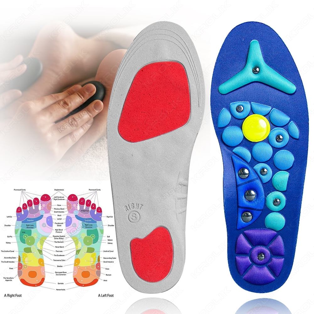 Magnetic Therapy Massage Insoles Arch Support Orthopedic Insoles Men's ...