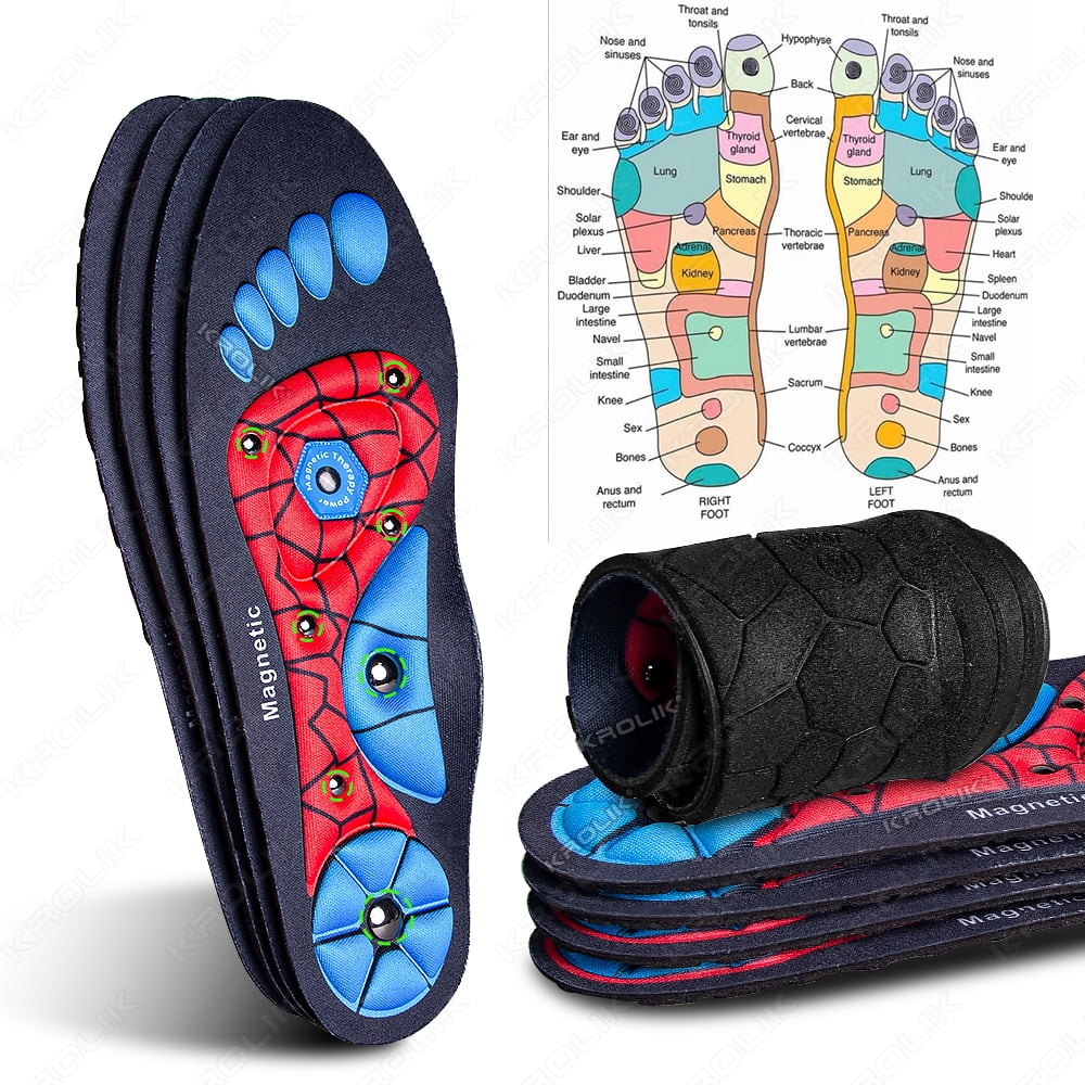 Magnetic Therapy Sports Medical Insoles Massage Foot Slimming Weight ...