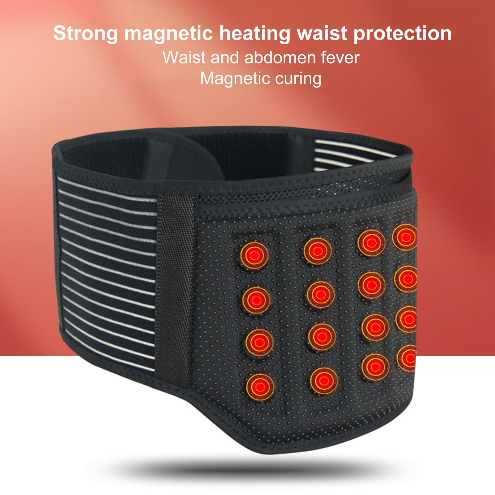 Magnetic Therapy Waist Support Belt Self-heating Pain Relief Waist Warm ...