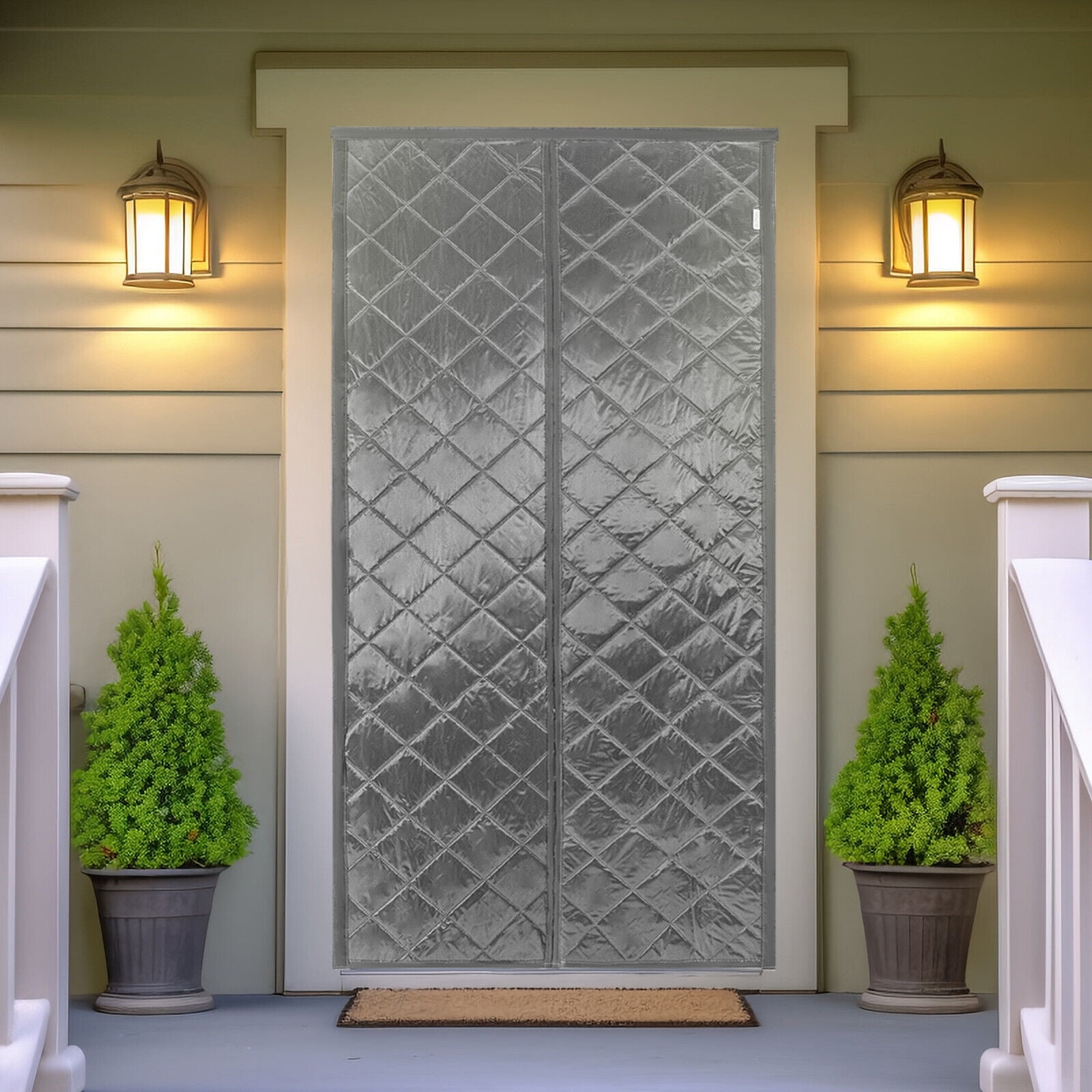 Thermal Insulated Door Curtain PVC Strip Curtain Industrial Resilience ...