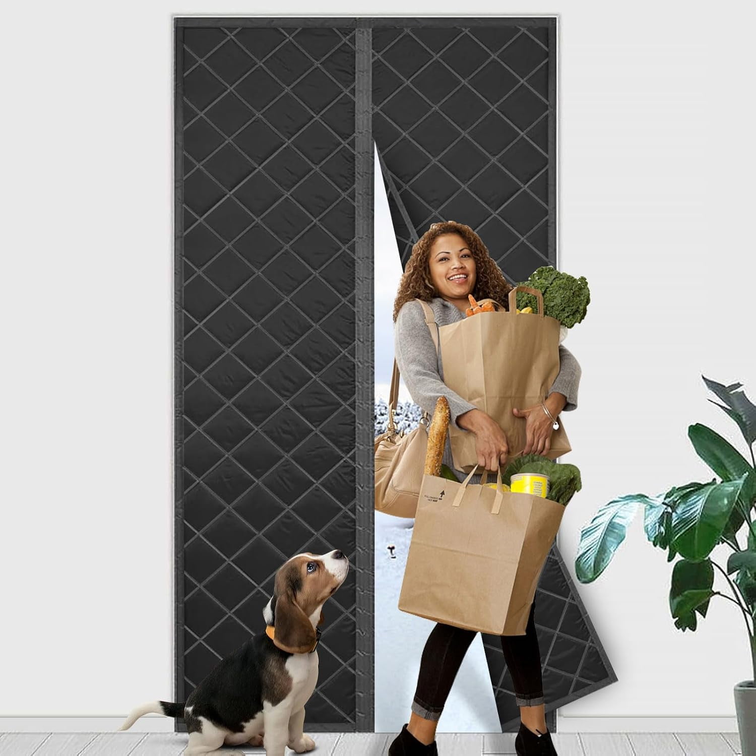 Magnetic Thermal Insulated Door Curtain,Insulation Screen Door with ...