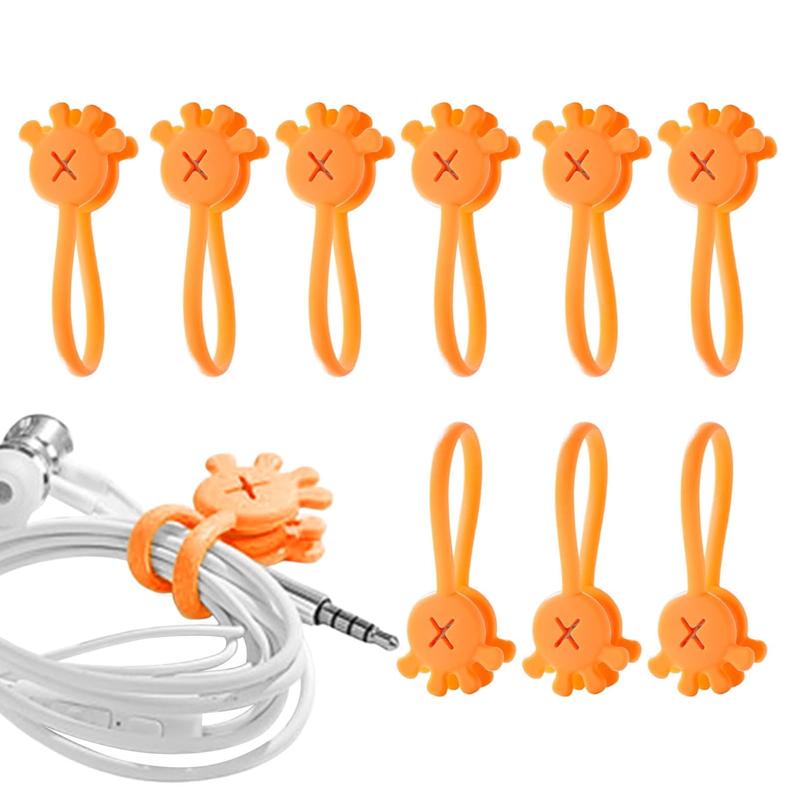 Magnetic Ties for Cords - 10X Palm Shape Silicone Cable Organizers ...