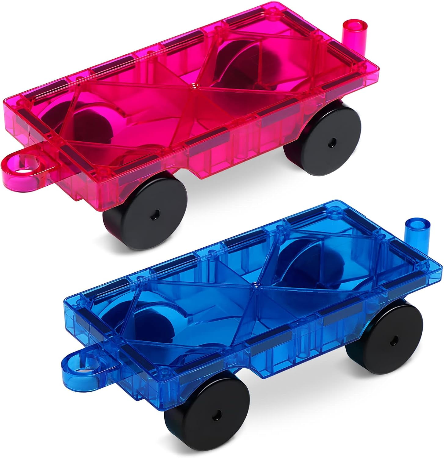 Magnetic Tiles, 100PCS Magnet Building Blocks for Kids, Stacking ...