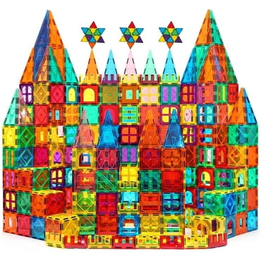 Magna-Tiles Qubix 85-Piece Set - STEM Approved Math Toy for Preschool ...