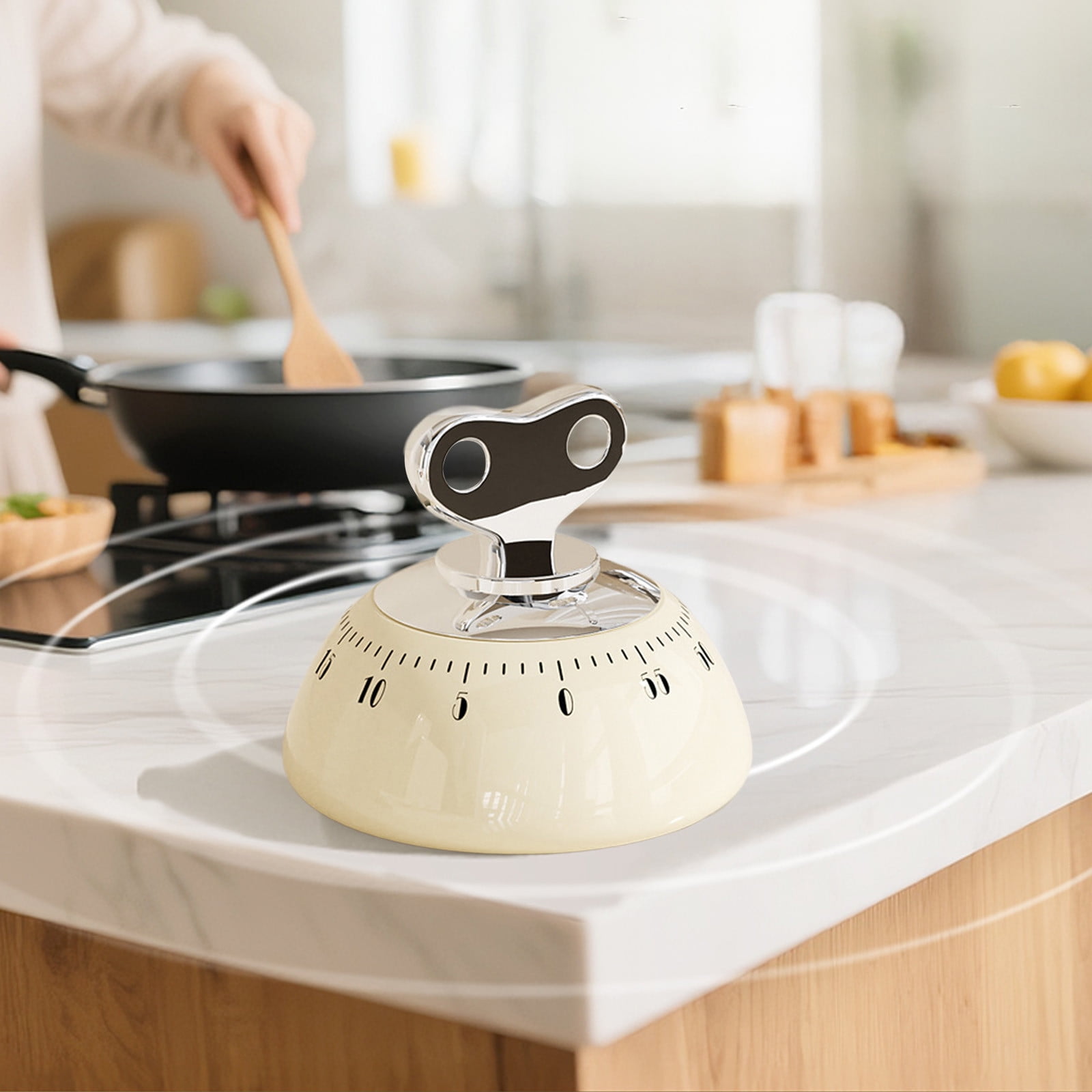 qILAKOG Timer, Magnetic Kitchen Bowl Shaped Precise Countdown Timer ...