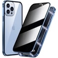 Magnetic Titanium for iPhone 15 Pro Privacy Case, Anti peep Magnetic ...