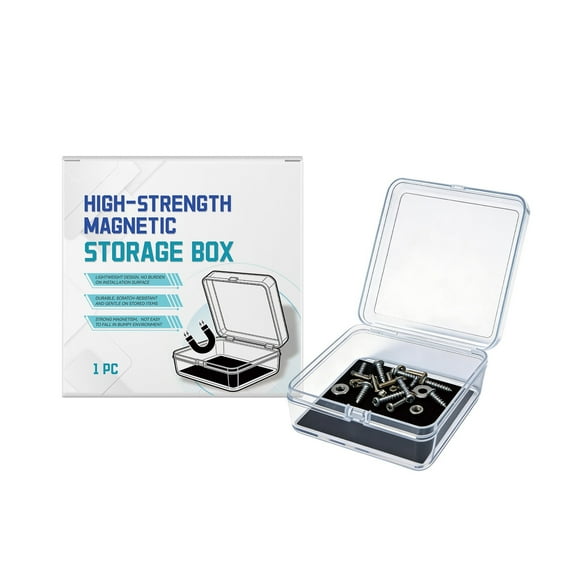 Magnetic Tool Storage Box - Portable Dustproof Magnetic Storage Box ...
