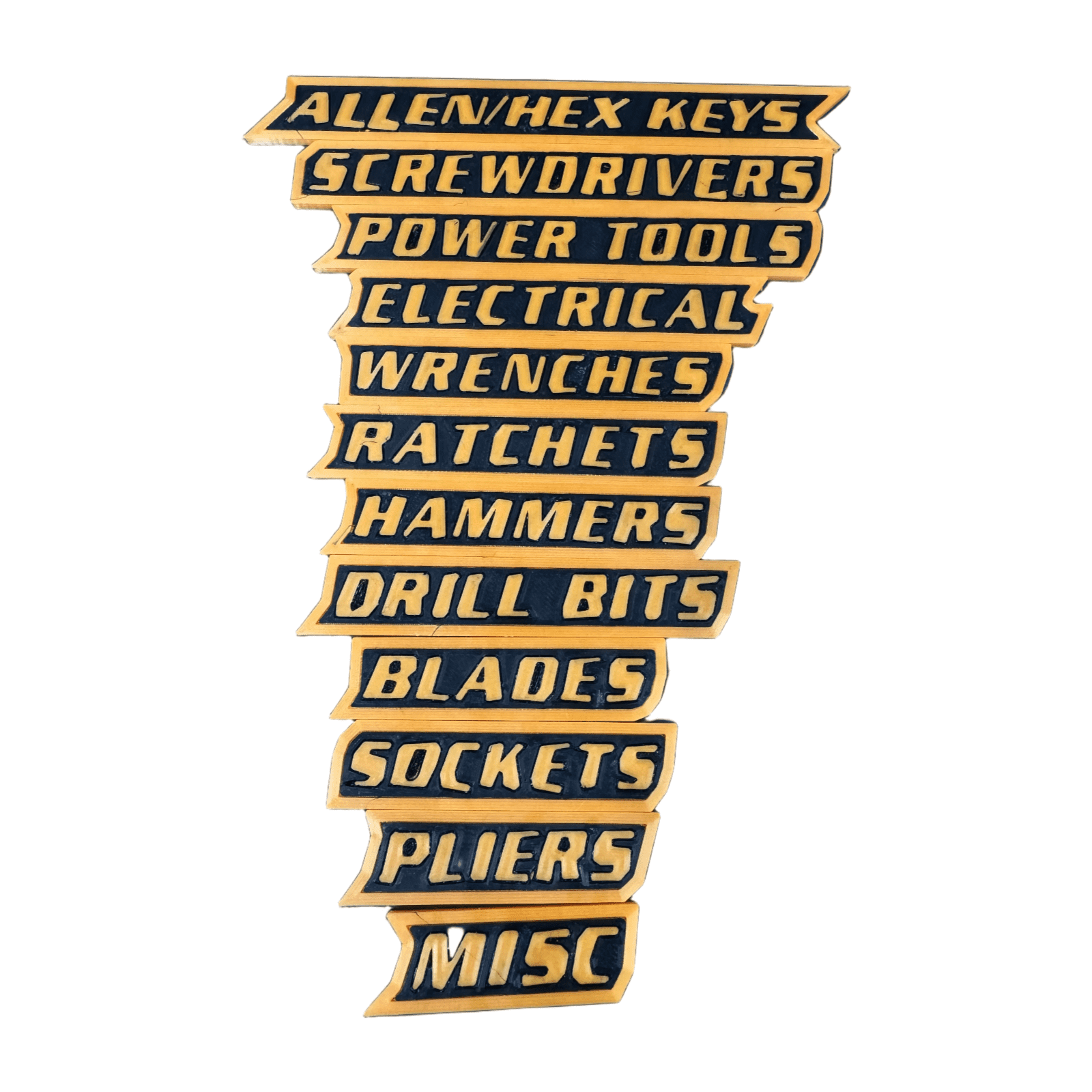 Magnetic Toolbox Labels, Tool Organizer Labels for Drawers & Cabinets ...