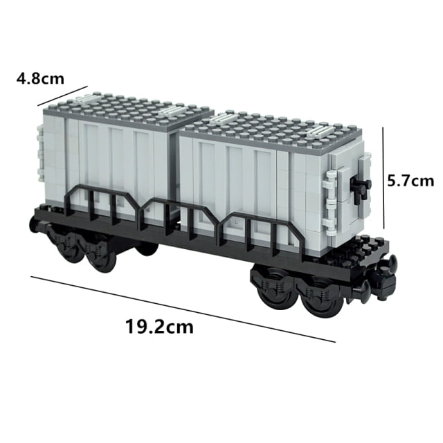 Magnetic Train City High-tech Bricks Cabin Carriage 021 3D Model ...