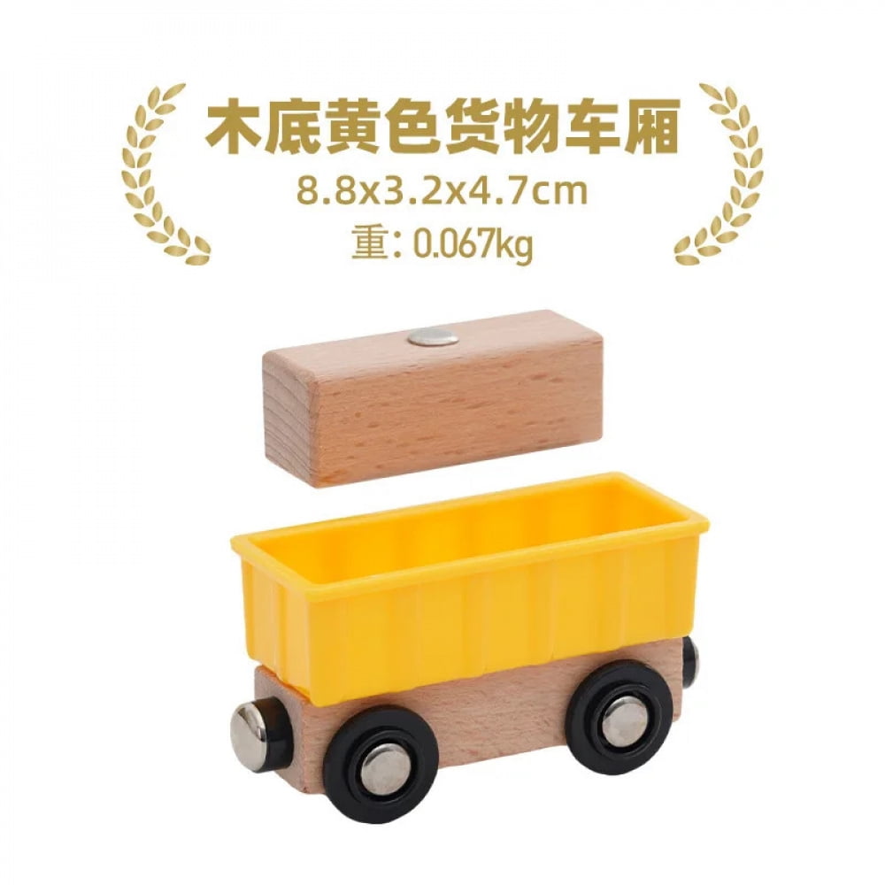 Magnetic Train Toys Wooden Train Accessories Locomotive Car Railway ...