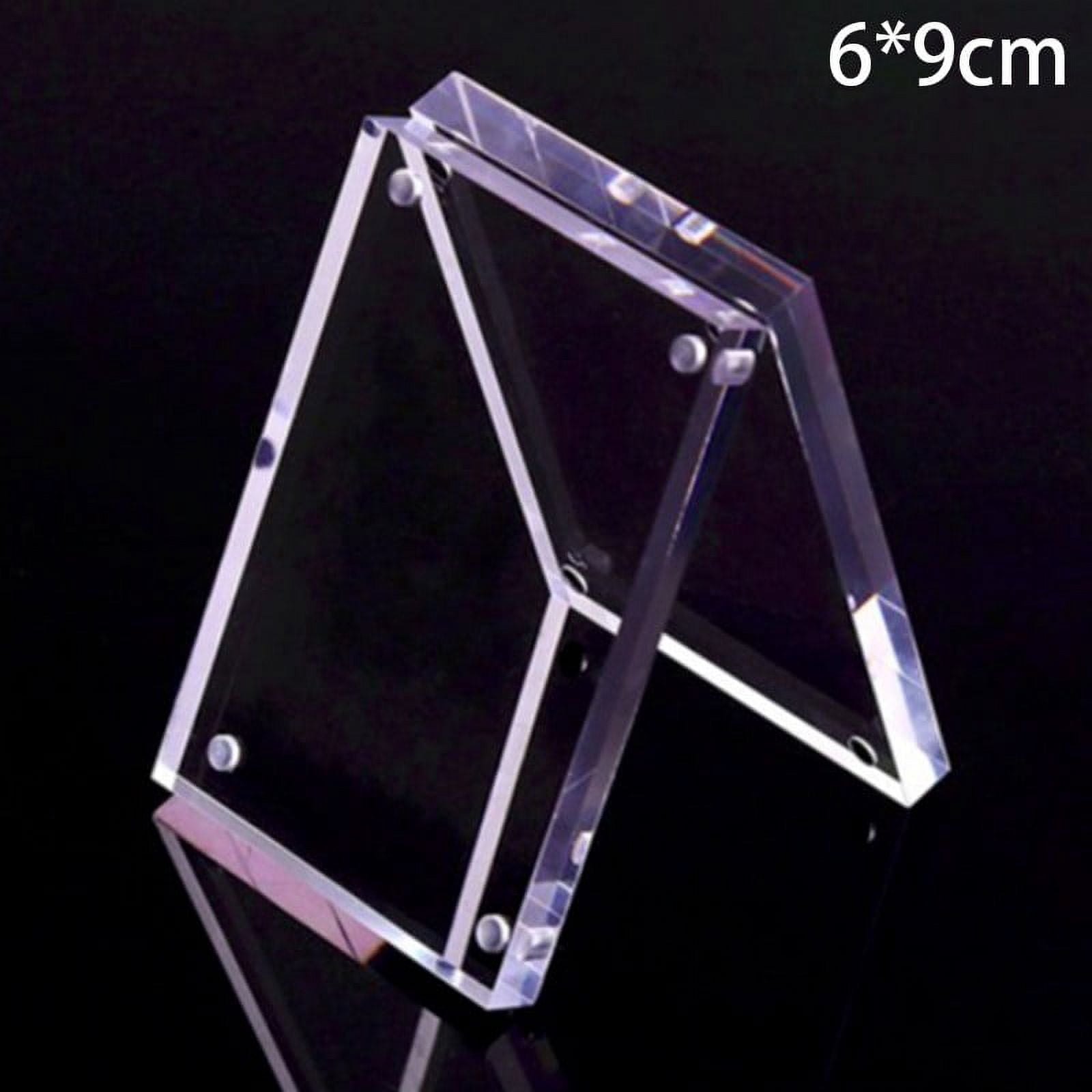 Magnetic Transparent Acrylic Picture Photo Frame Poster Display Stand ...