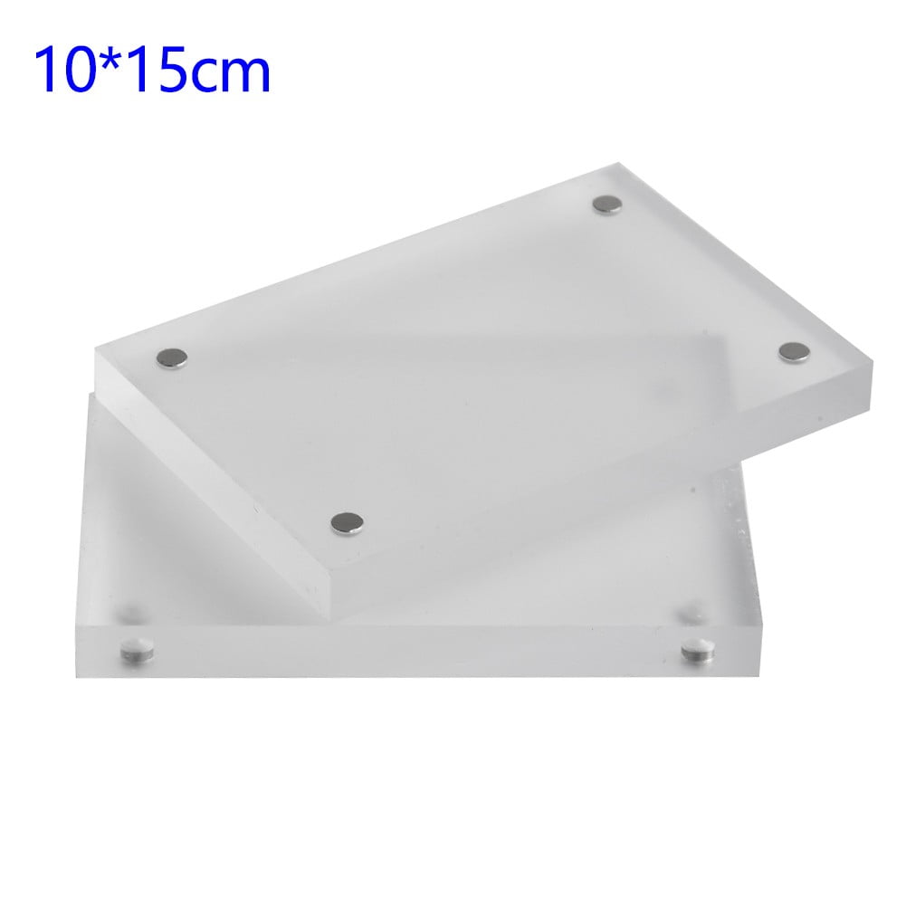 Magnetic Transparent Acrylic Picture Photo Frame Poster Display Stand ...