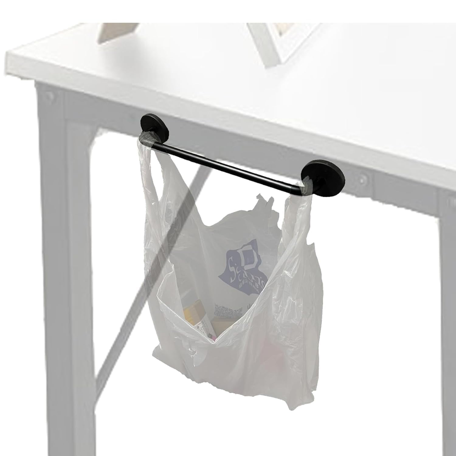 Magnetic Trash Bag Holder, Table Side Plastic Bag Holder,Grocery Bag ...