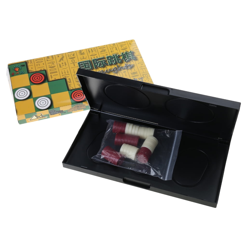 Magnetic Travel Checkers Board Game Set Educational Toy for Family ...