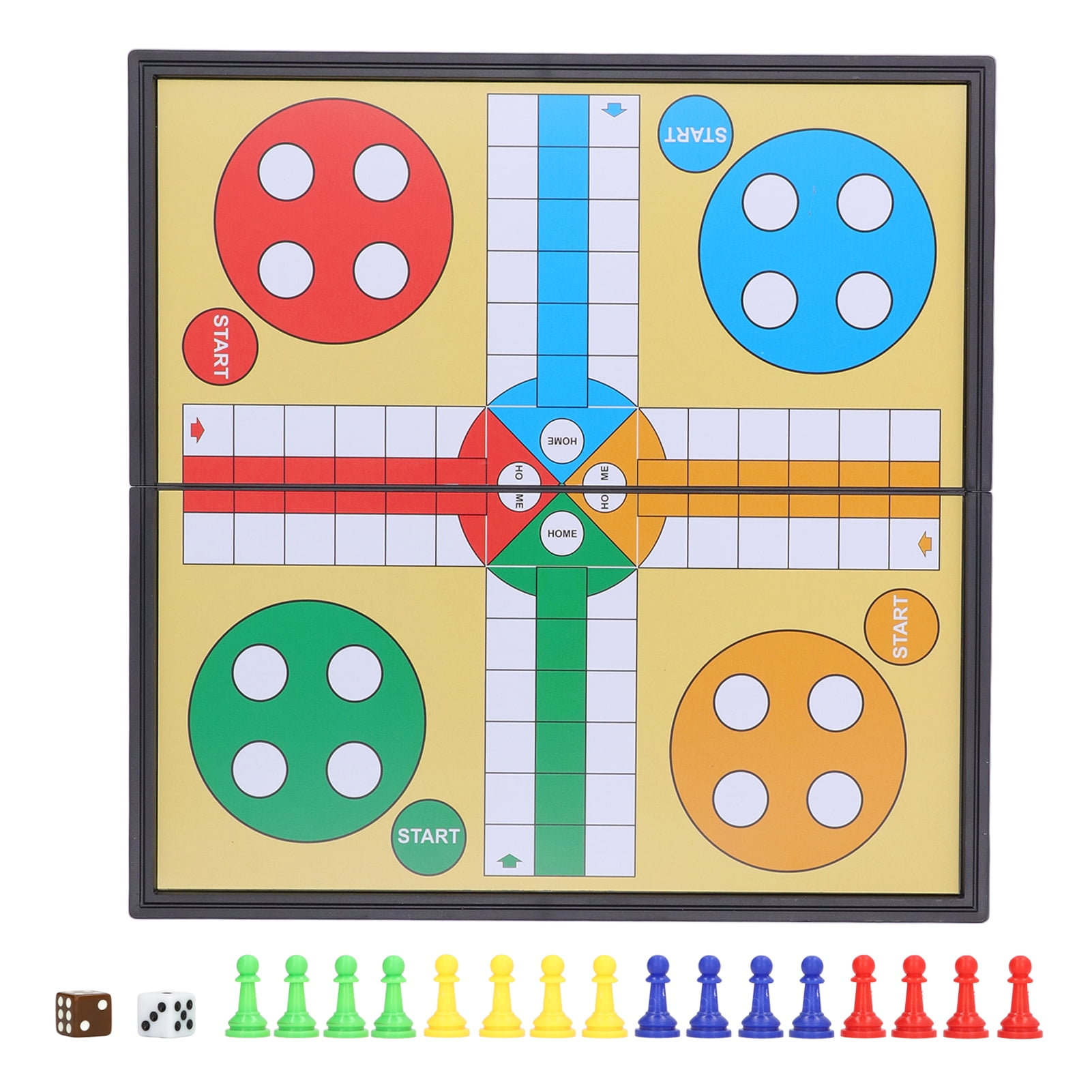 Magnetic Travel Chess Set Folding Portable 4 Colors Educational Flying ...