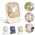 Magnetic Travel Fan for , Rechargeable Portable 4-Speed Desk Fan with ...