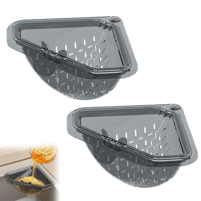 Magnetic Triangle Drain Basket, Sink Food Catcher Basket, Multi-Purpose ...
