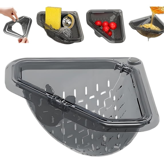 Magnetic Triangle Sink Strainer, Magnetic Corner Sink Strainer Basket ...