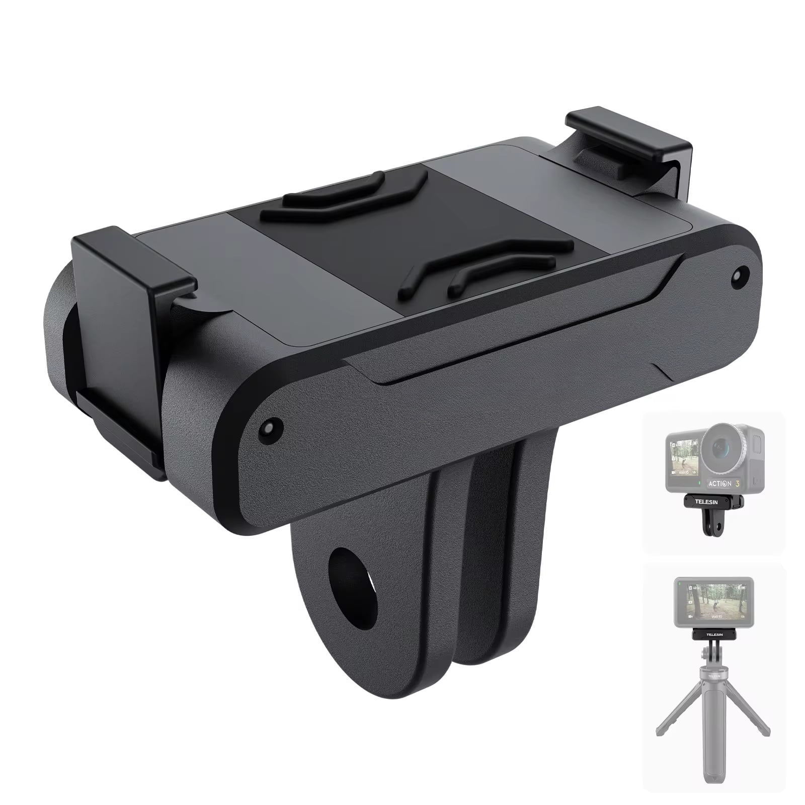 Magnetic Two Claw Adapter Action Camera Accessories For TELESIN DJI ...