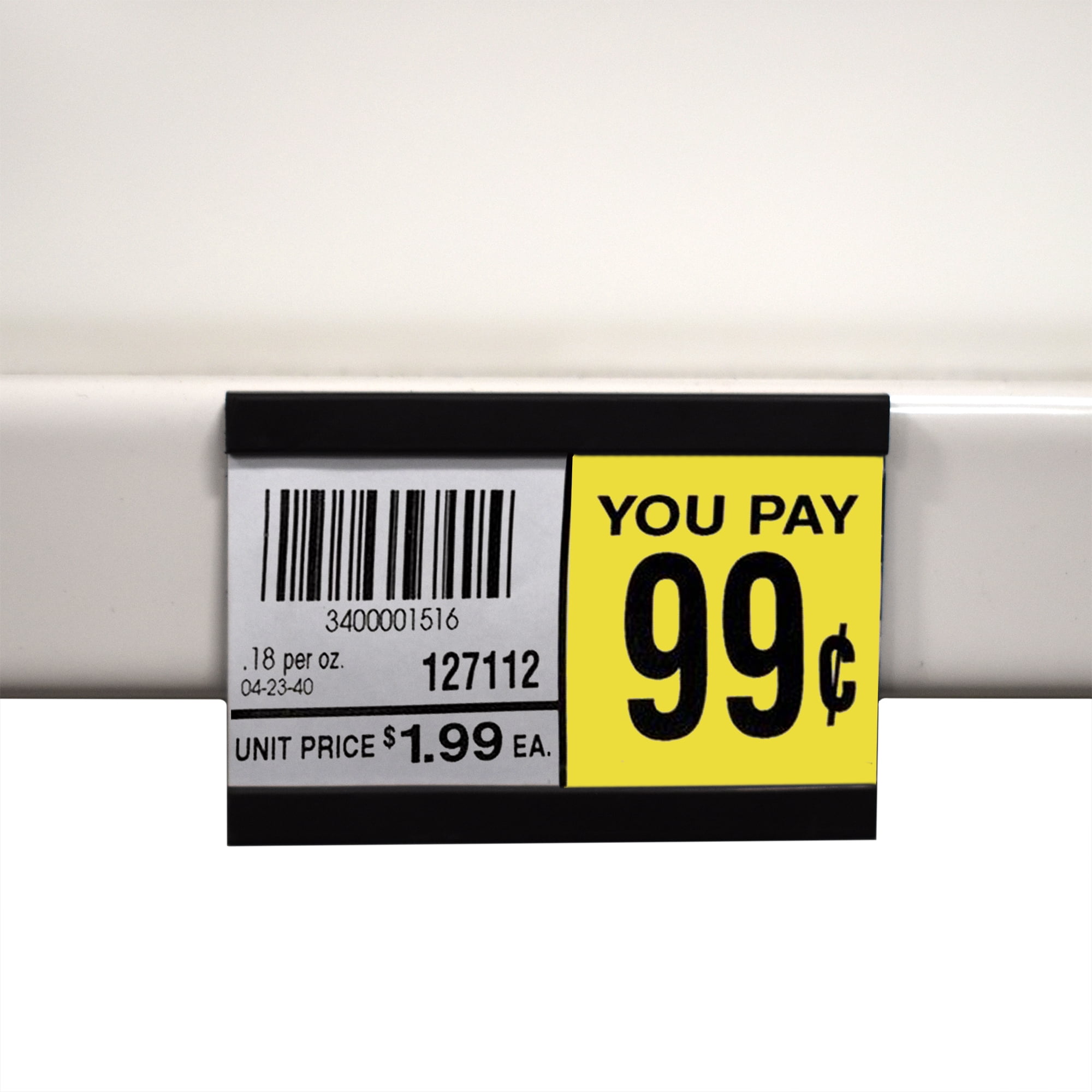 Magnetic UPC Label Holder for Pharmacy Shelves & Gondola Shelf Ticket ...