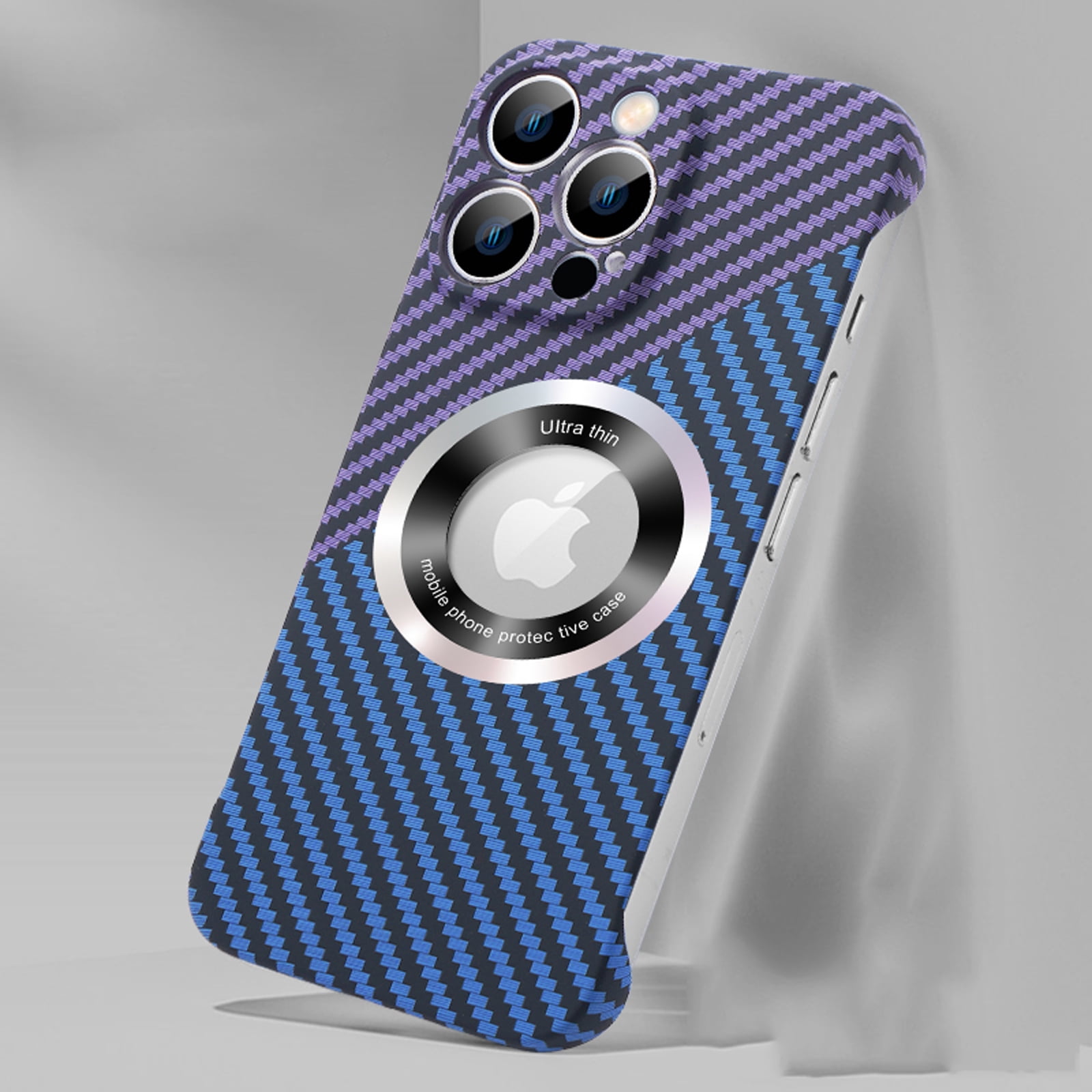 Magnetic Ultra-Thin Frosted Soft Touch Skin Borderless Carbon Fiber ...