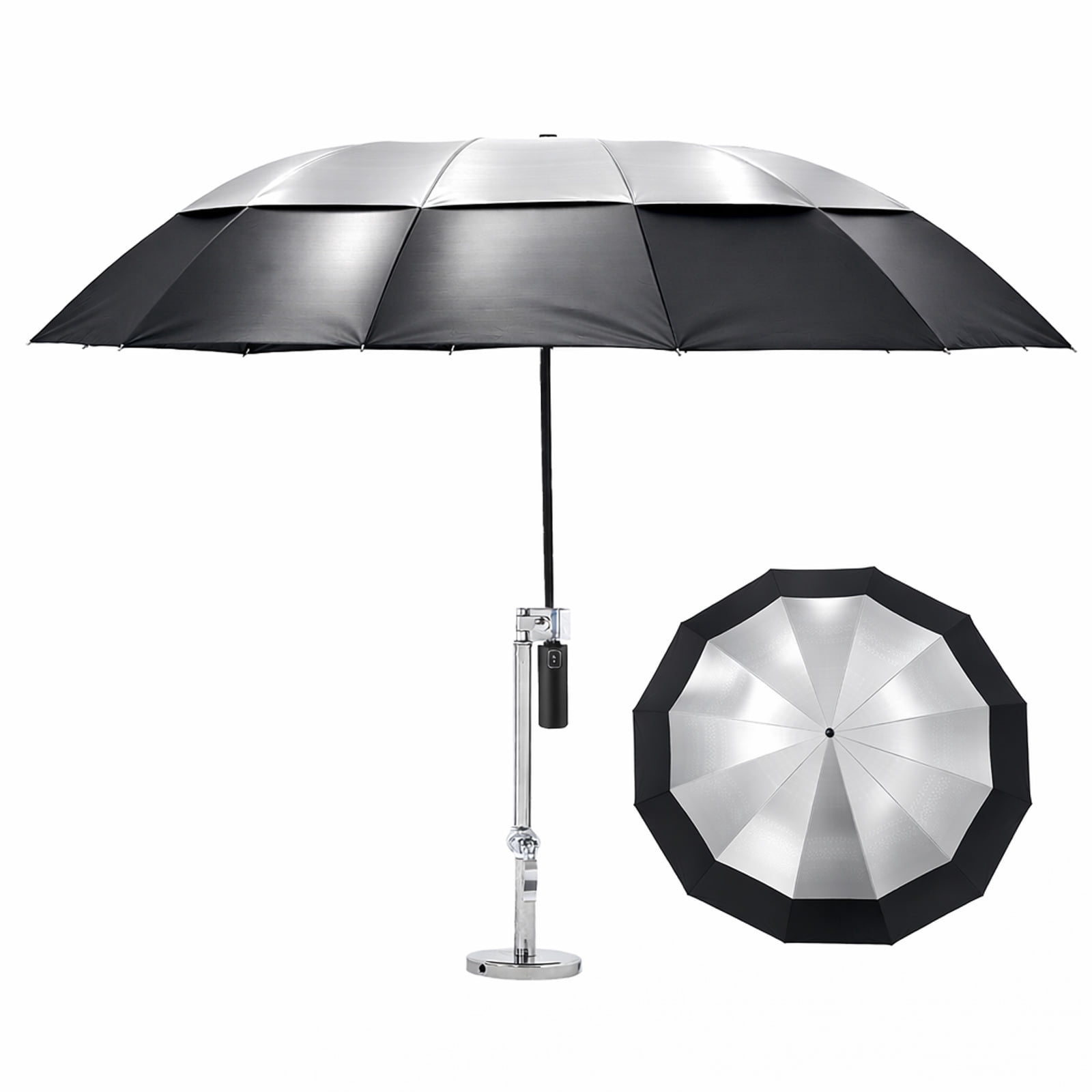 Magnetic Umbrella with Base Kit, Folding HVAC Umbrella with Magnetic ...