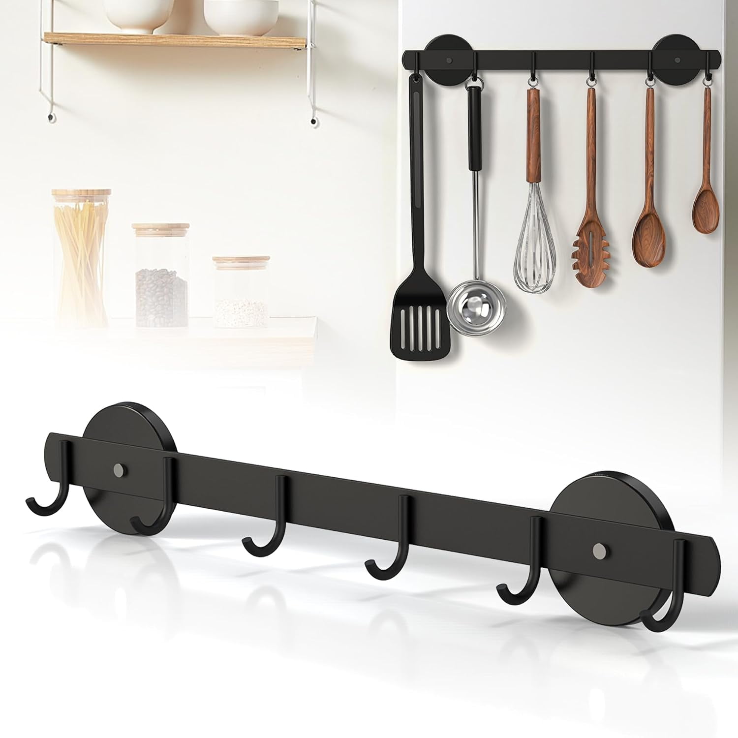 Magnetic Utensil Holder For Fridge, Heavy Duty Magnetic Coat Rack For ...