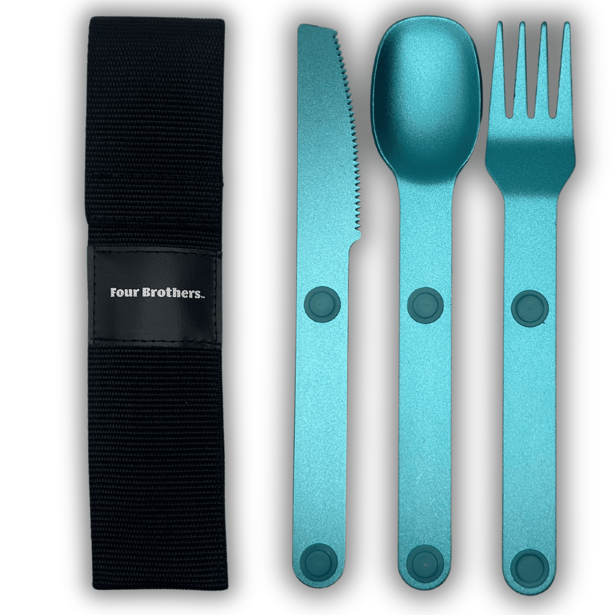 Magnetic Utensils Set - Compact & Sustainable Metal Flatware with Case ...