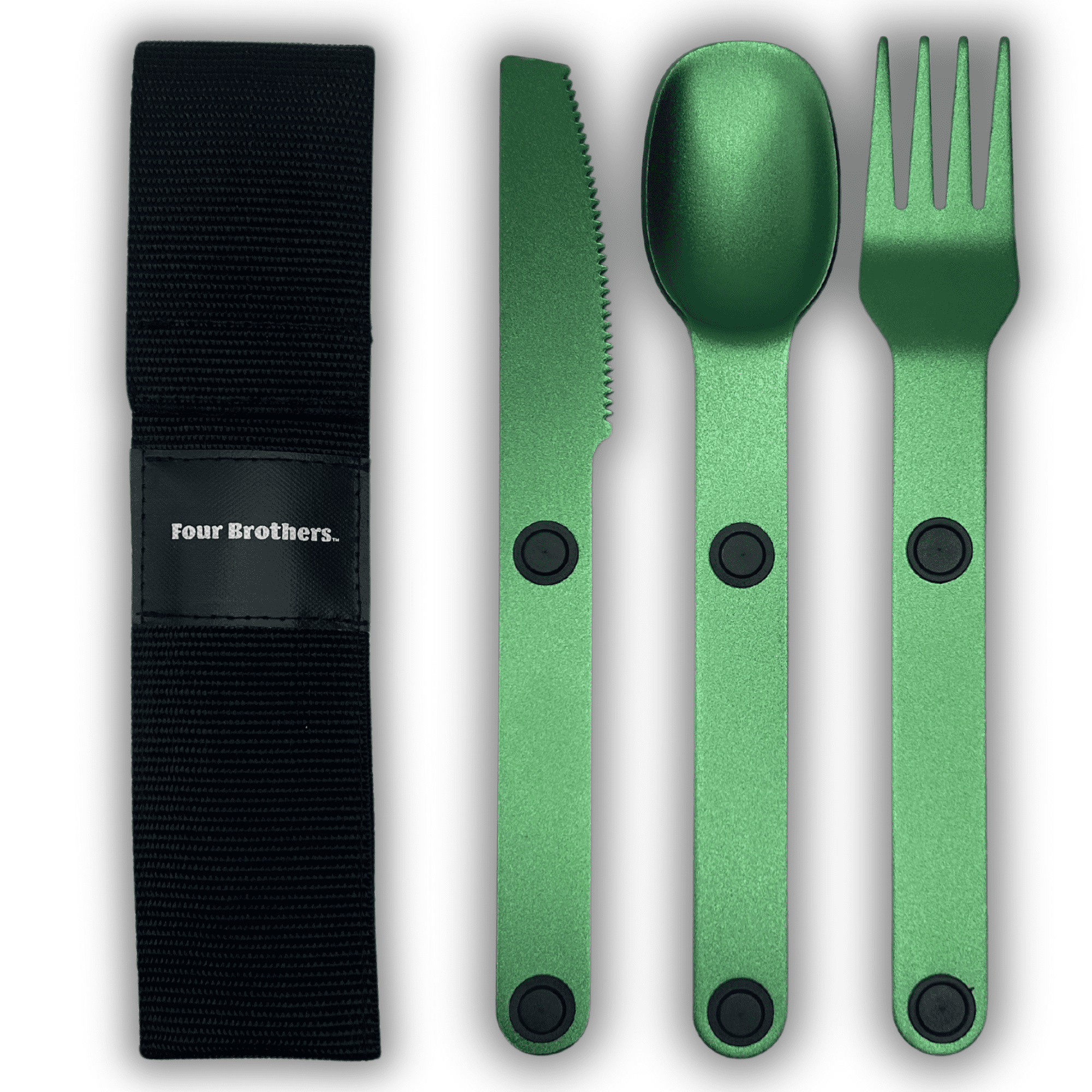Magnetic Utensils Set - Compact & Sustainable Metal Flatware with Case ...