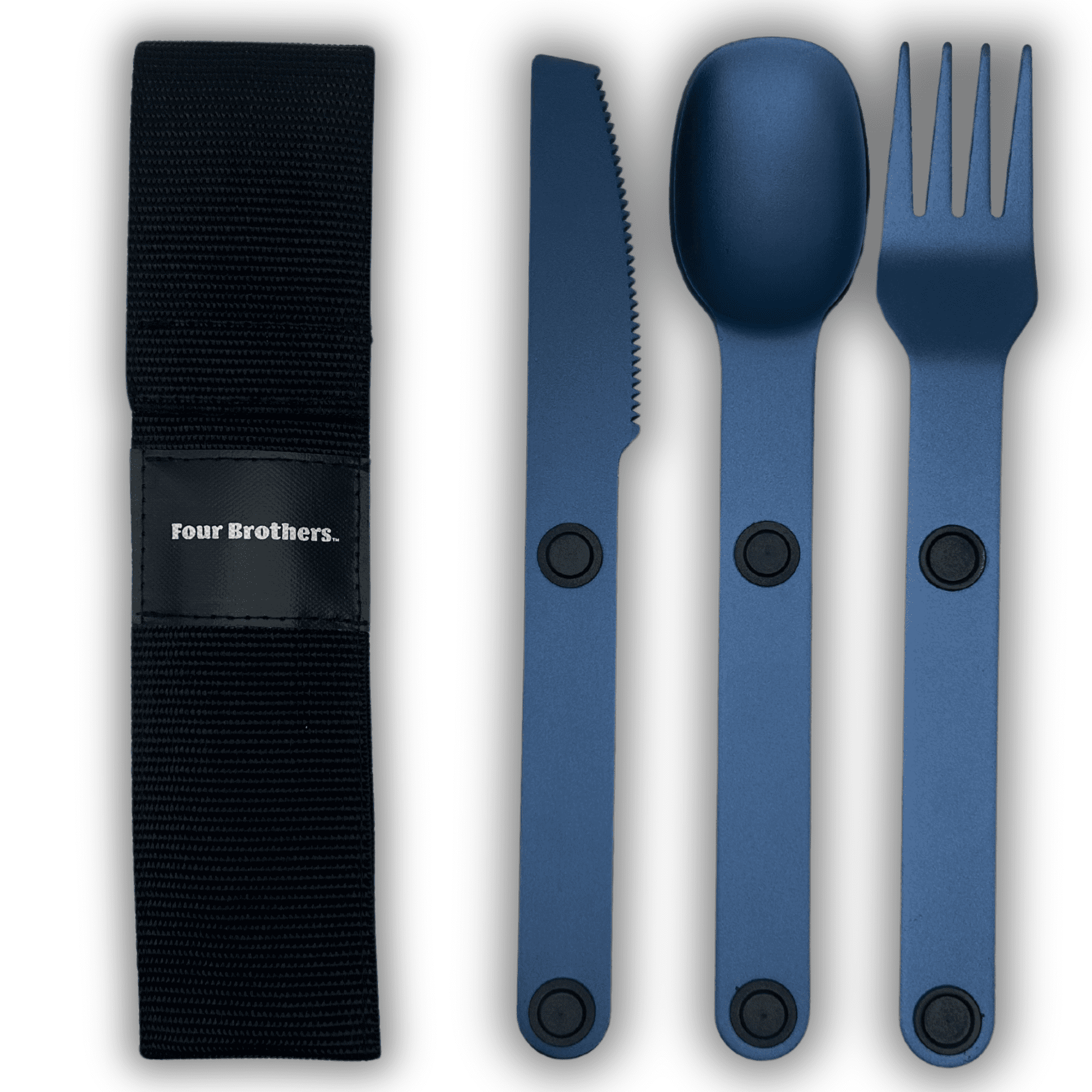 Magnetic Utensils Set - Compact & Sustainable Metal Flatware with Case ...