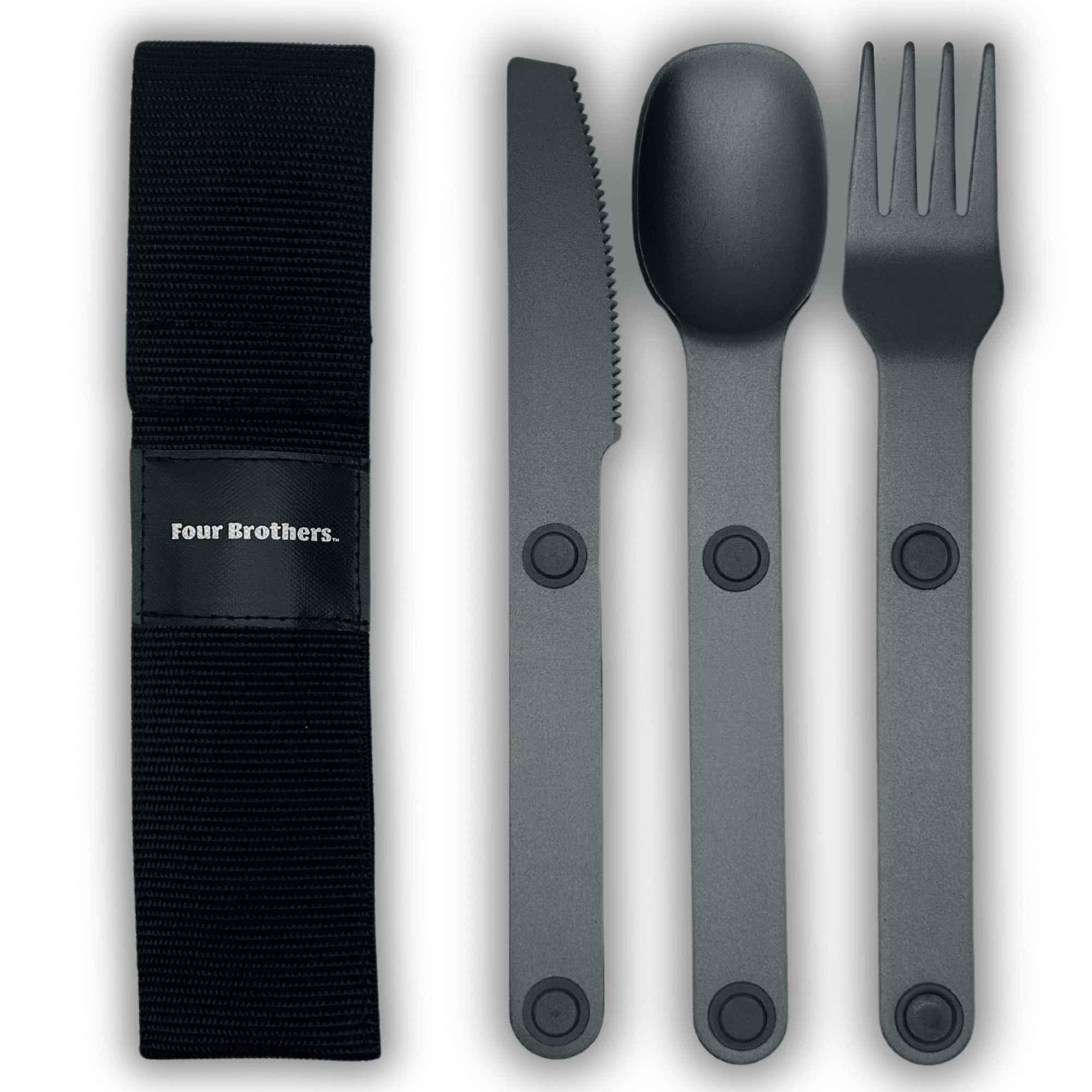 Magnetic Utensils Set - Compact & Sustainable Metal Flatware with Case ...
