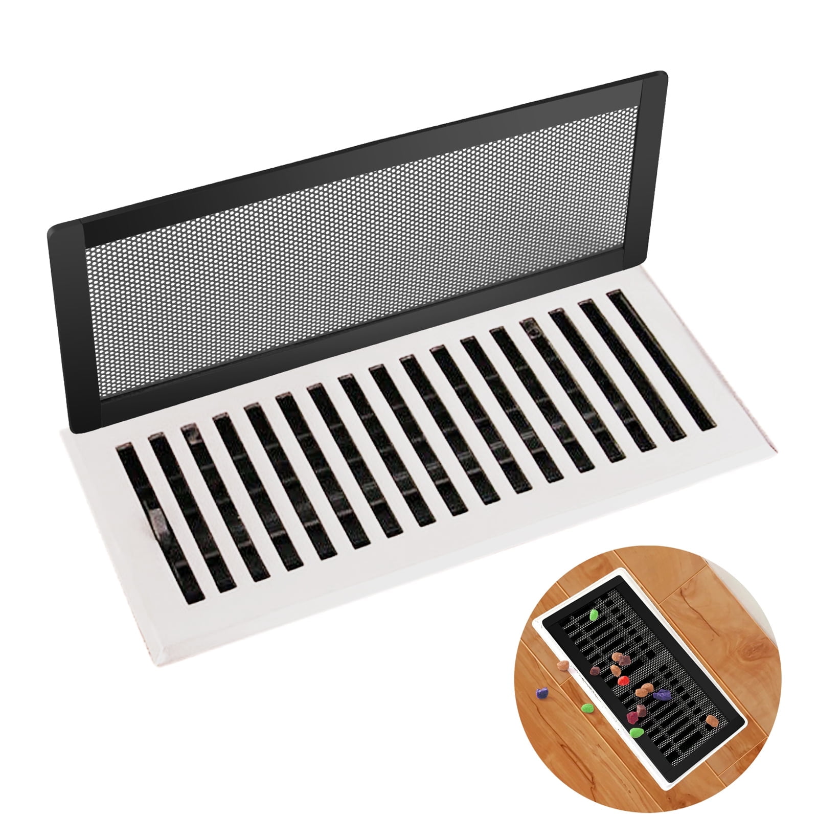 Magnetic Vent Covers for Home Floor 4Pack, Upgrated 4x10 Inch Strong ...