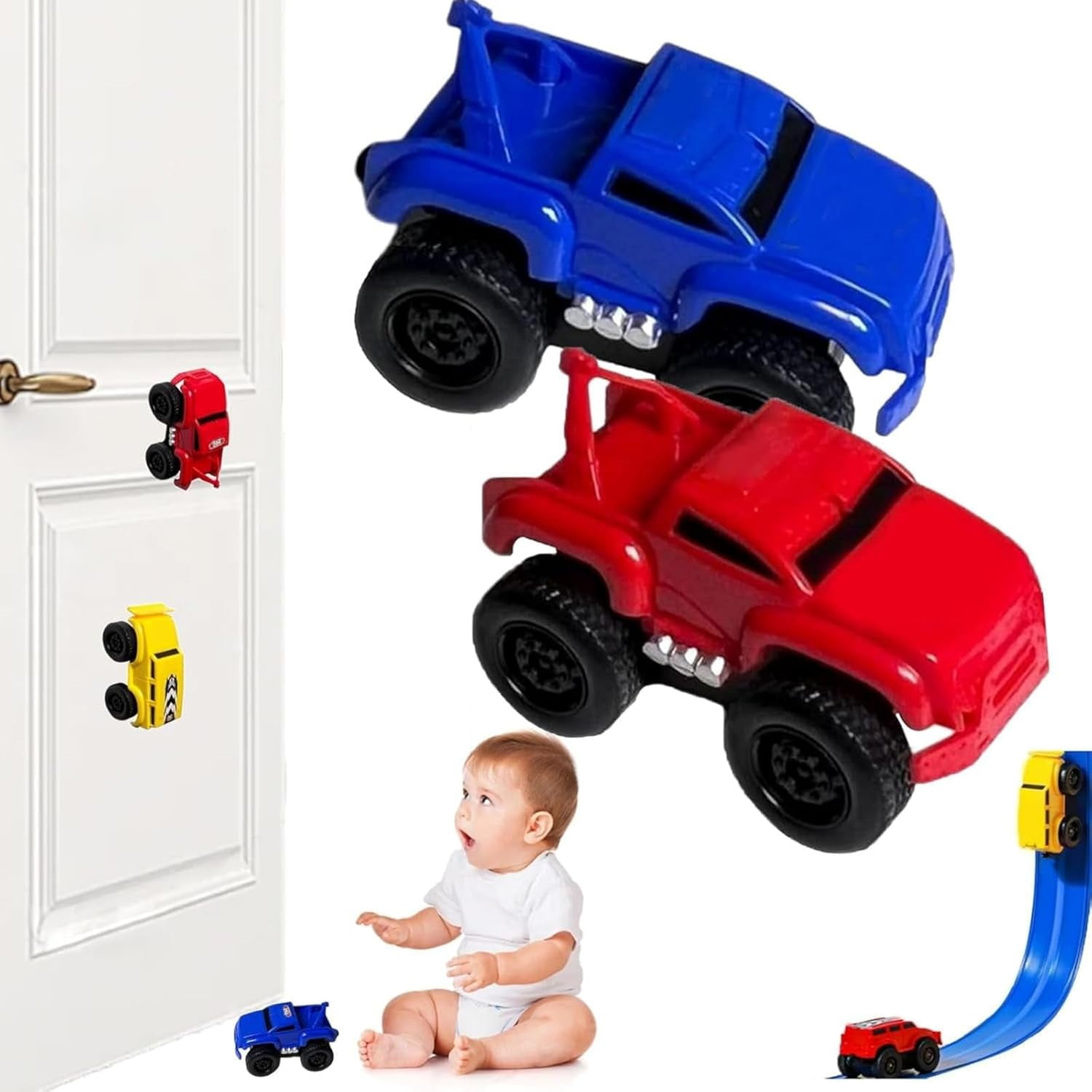 Magnetic Wall Climbing Toy Car, Anti-Gravity Climber Toy for Kids ...