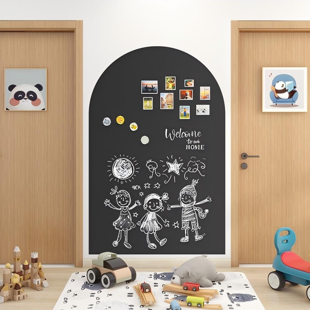 Magnetic Wall Decal, Upgraded Self-Adhesive Magnetic Chalkboard ...