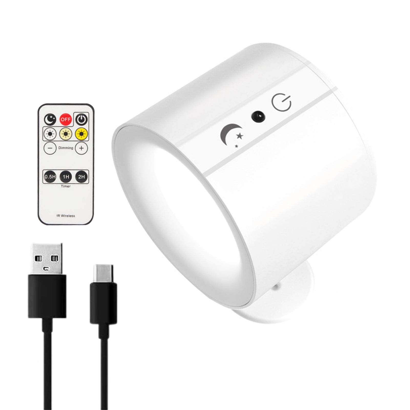 Magnetic Wall Light Wall Light Magnetic Rotating Remote Control ...