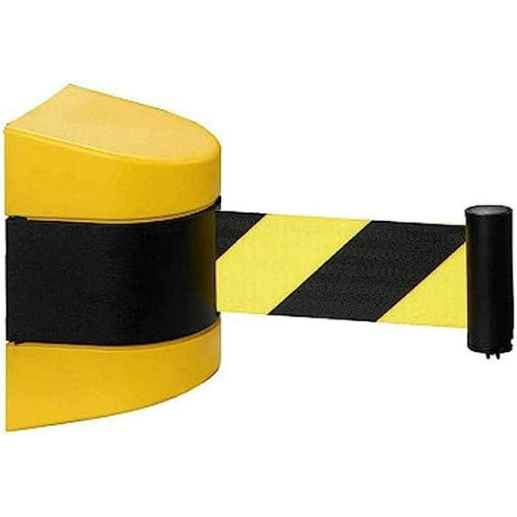 Magnetic Wall Mount Retractable Belt Barrier with ABS Case, for Crowd ...